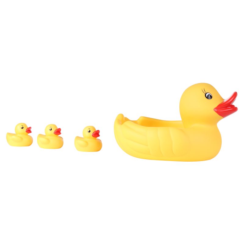 Mamá Pato con Patitos de Goma